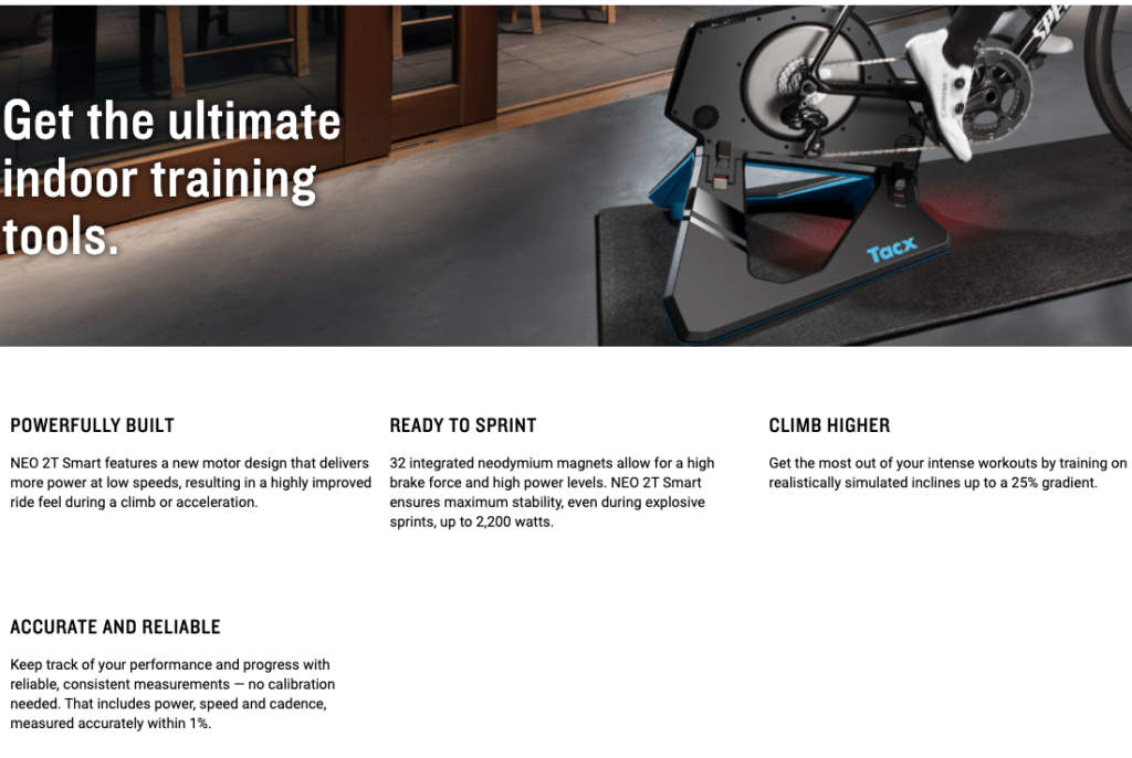 Garmin Tacx - NEO 2T Smart Indoor Bike Trainer