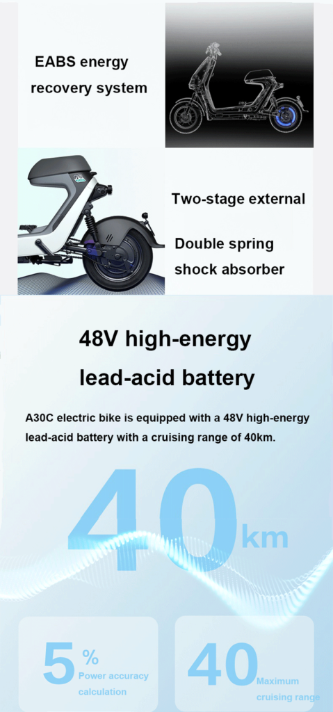 Segway Ninebot eMoped A30C Electric Bike Bicycle (fixed battery -40km ...