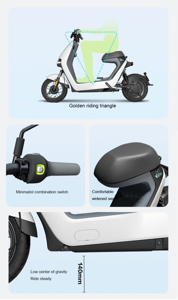 Segway Ninebot eMoped A30C Electric Bike Bicycle (fixed battery -40km) - TEK-Shanghai
