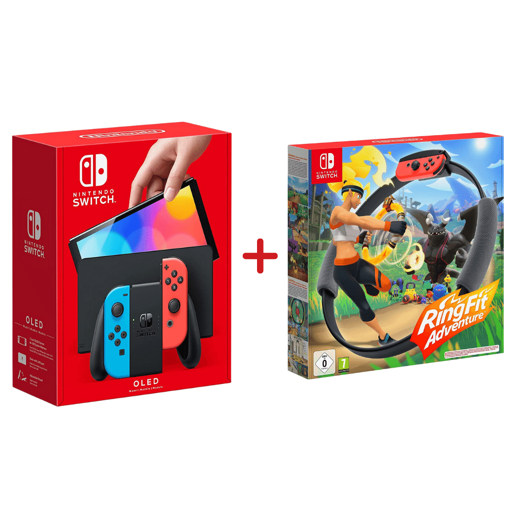 Nintendo Switch OLED + Ring Fit Adventure Bundle - TEK-Shanghai
