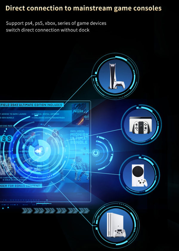 4K OLED Touch Screen Portable Monitor for pc, mac, PS5
